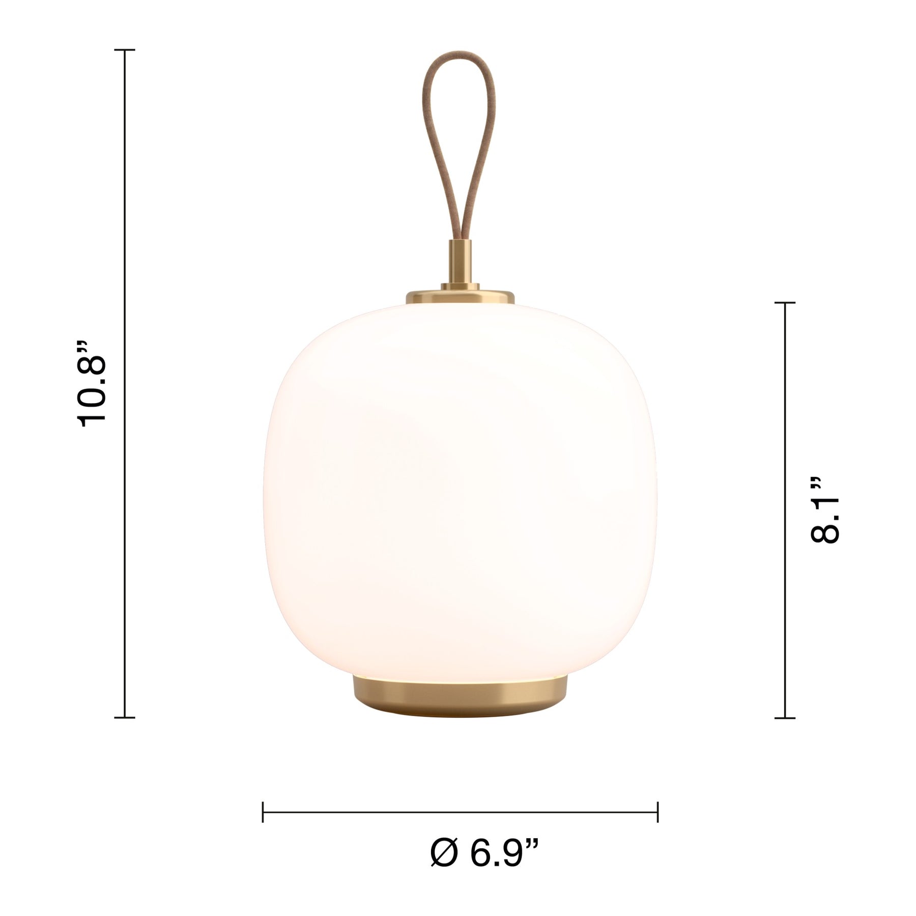Přenosná lampa VL 45 Radiohus, Brass / Pale Rose – Louis Poulsen ...